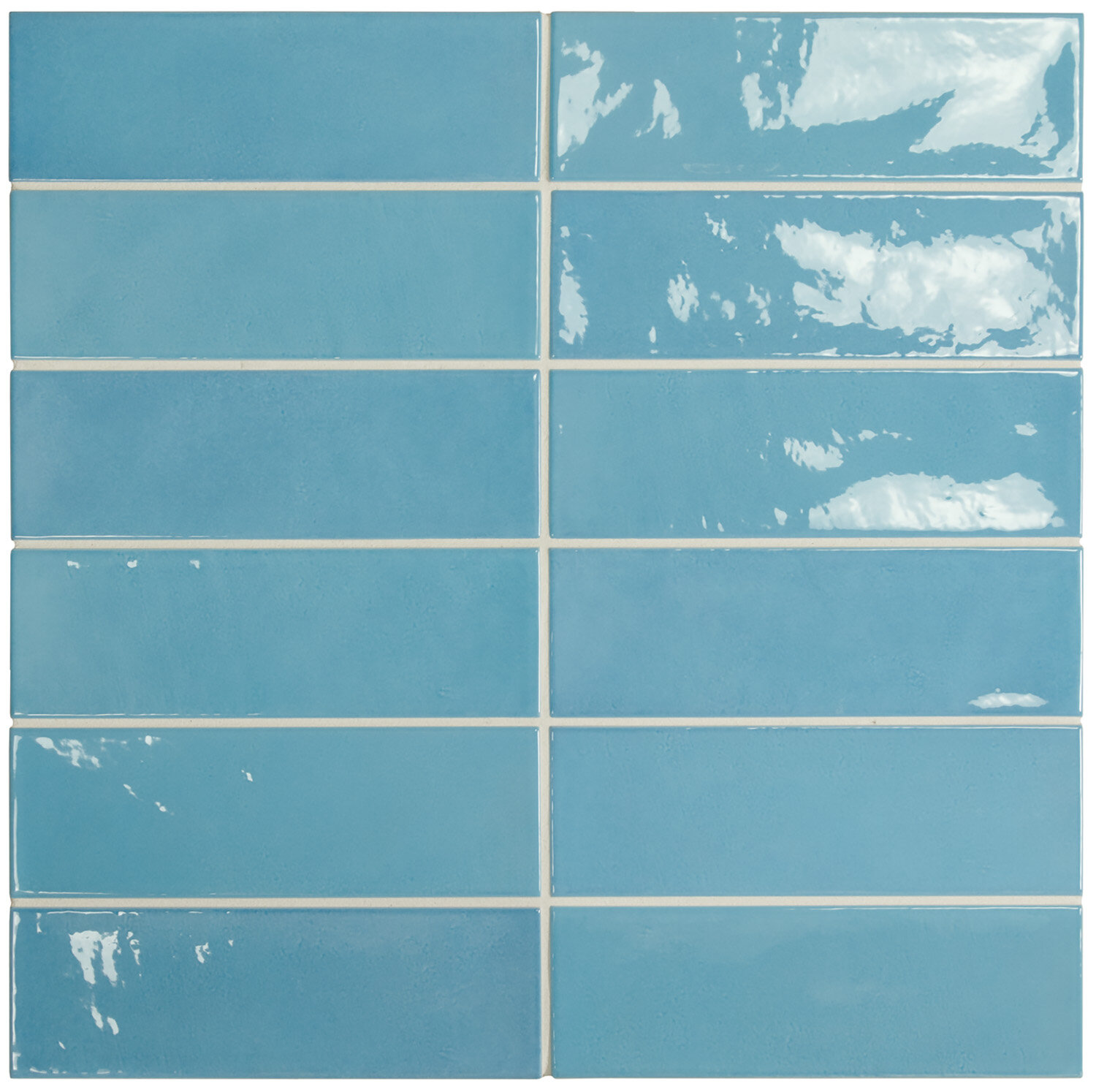 Плитка Equipe VILLAGE AZURE BLUE глянцевая 6,5x20см (в уп. 38шт 0.5м2)