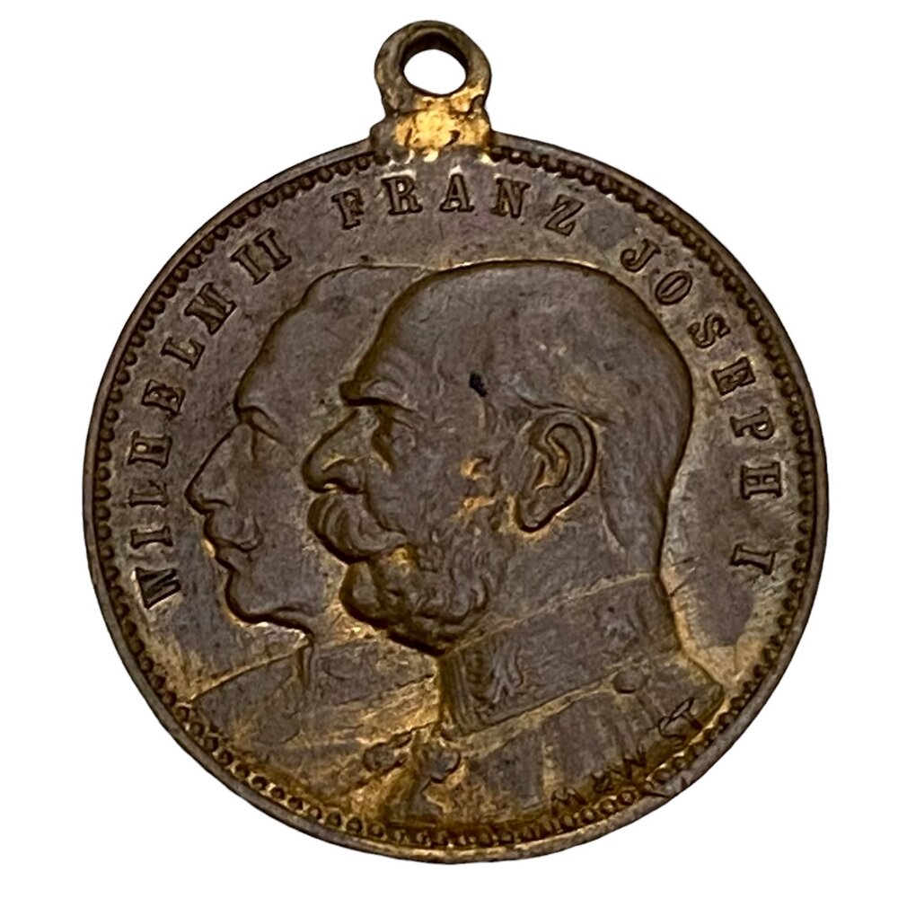 Германия, медаль "Вильгельм II и Франц Джозеф I. Единство-сила" 1914 г.