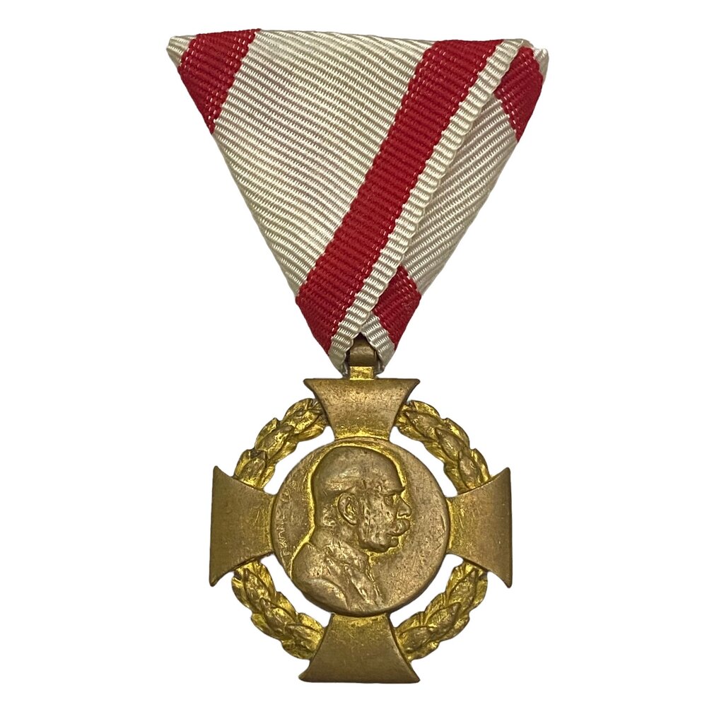 Австро-Венгрия, крест "60 лет правления Франца Иосифа" на военной ленте 1908 г. (6)