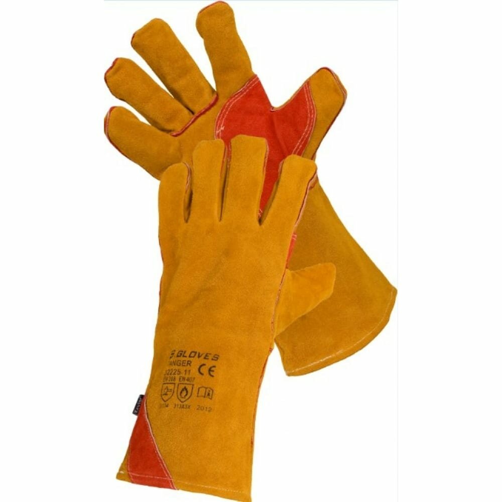 Спилковые 5-ти палые краги S. GLOVES TANGER размер 11 32225-11 усиленной конструкции