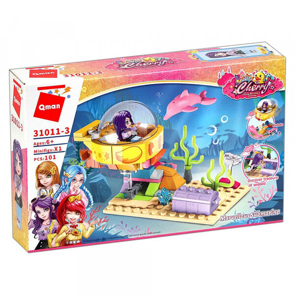 Конструктор Qman «Подводный мир» 101 деталь