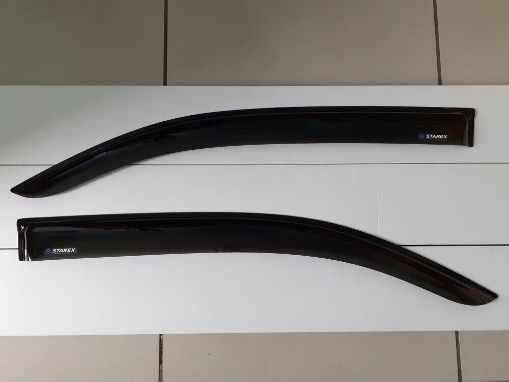 Дефлекторы окон Hyundai Starex H1 с 2007 по 2021, к-т 2 шт, скотч 3M