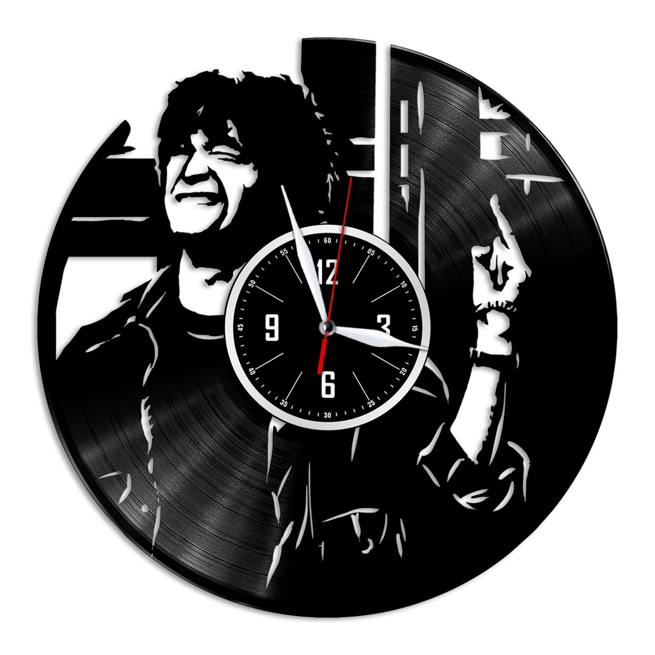 Виктор Цой - настенные часы из виниловой пластинки