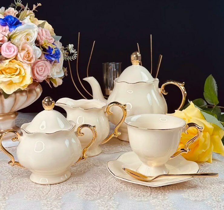 Чайный сервиз 15пр. Мираж Фарфор 205-547 118-205-547