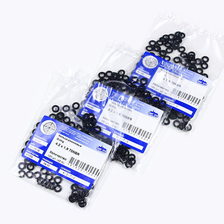 Кольца резиновые уплотнительные (O-ring) 4.2х1.9 70NBR (упаковка 100 шт. ±5%)