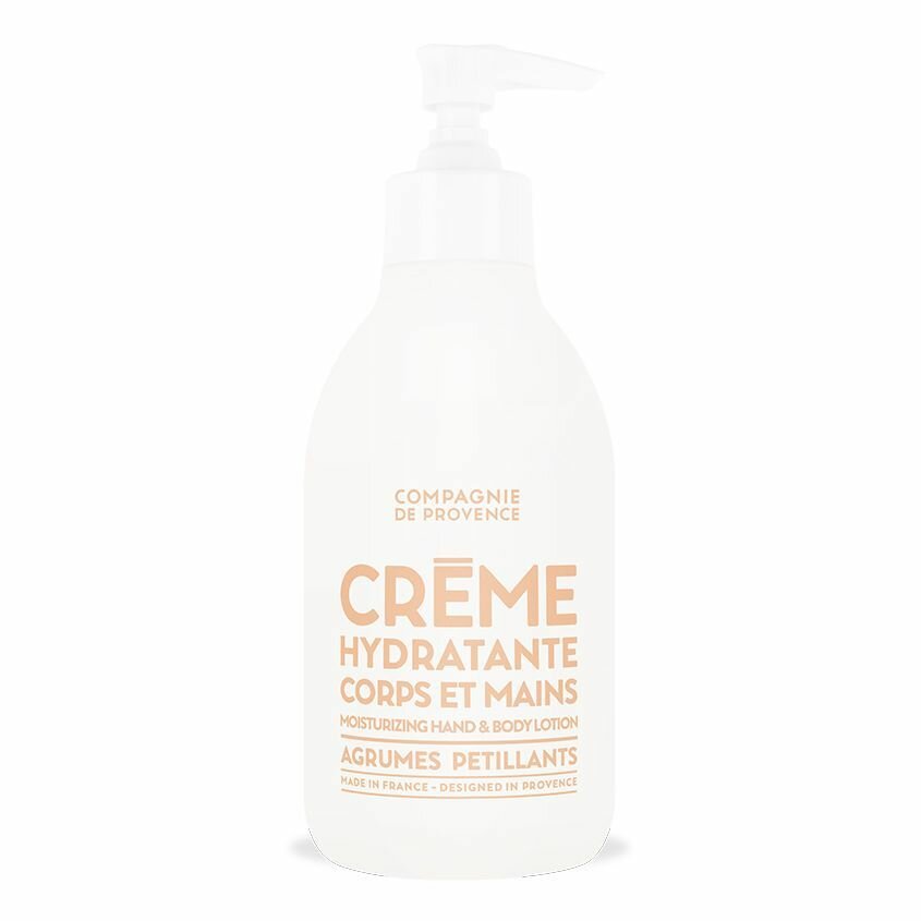 COMPAGNIE DE PROVENCE - Agrumes Petillants/Sparkling Citrus Moisturizing Hand and Body Lotion 300 ml - увлажняющий лосьон для тела и рук