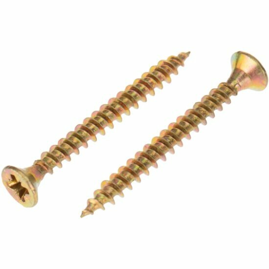 Саморез универсальный Kranz 4х35, желтый цинк, 50 шт.