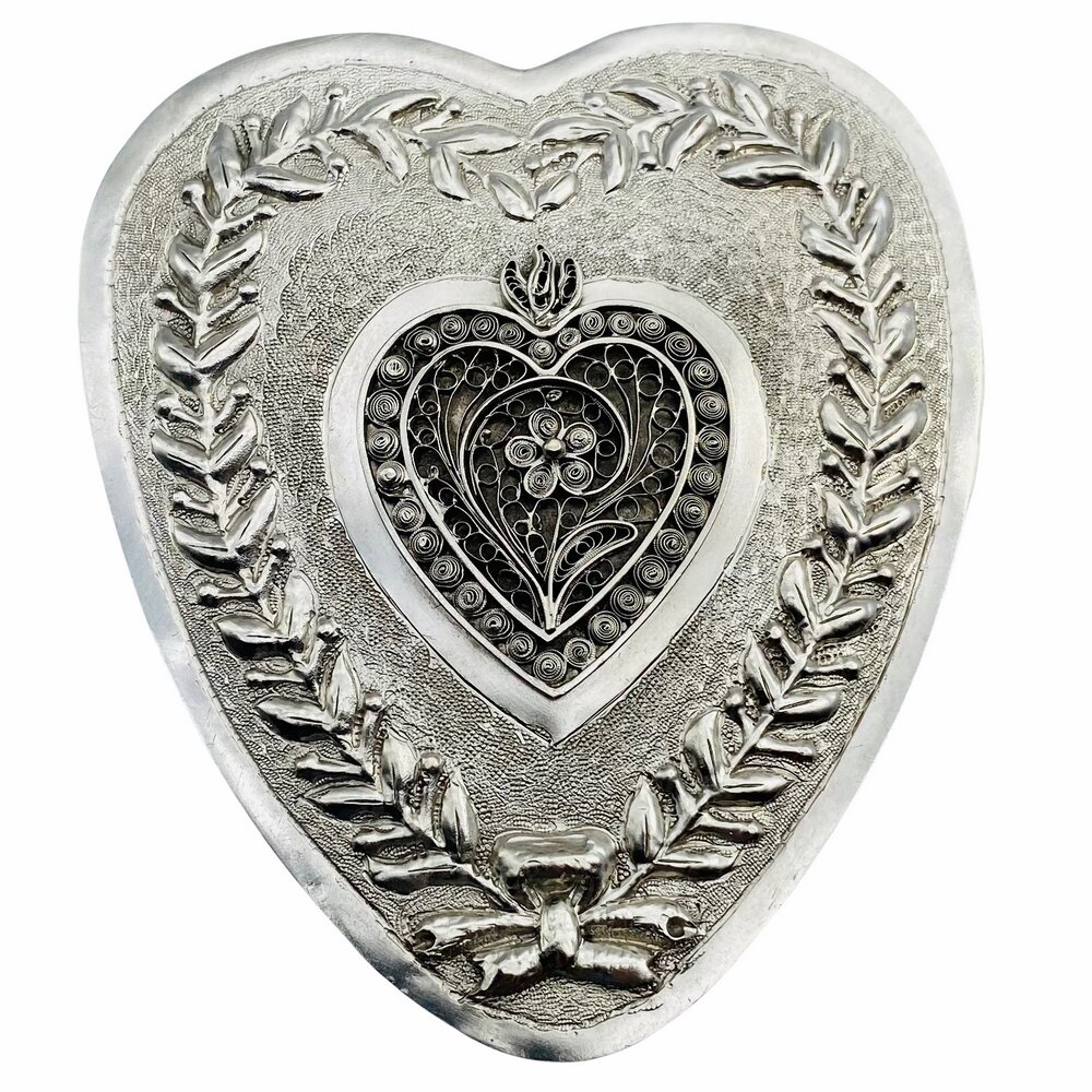 Серебряная шкатулка, 0.800/0.875 проба, 1955 г, Германия-СССР