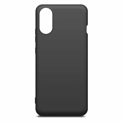 Чехол (клип-кейс) BORASCO для ZTE Blade A31 Plus, черный (матовый) [40858]