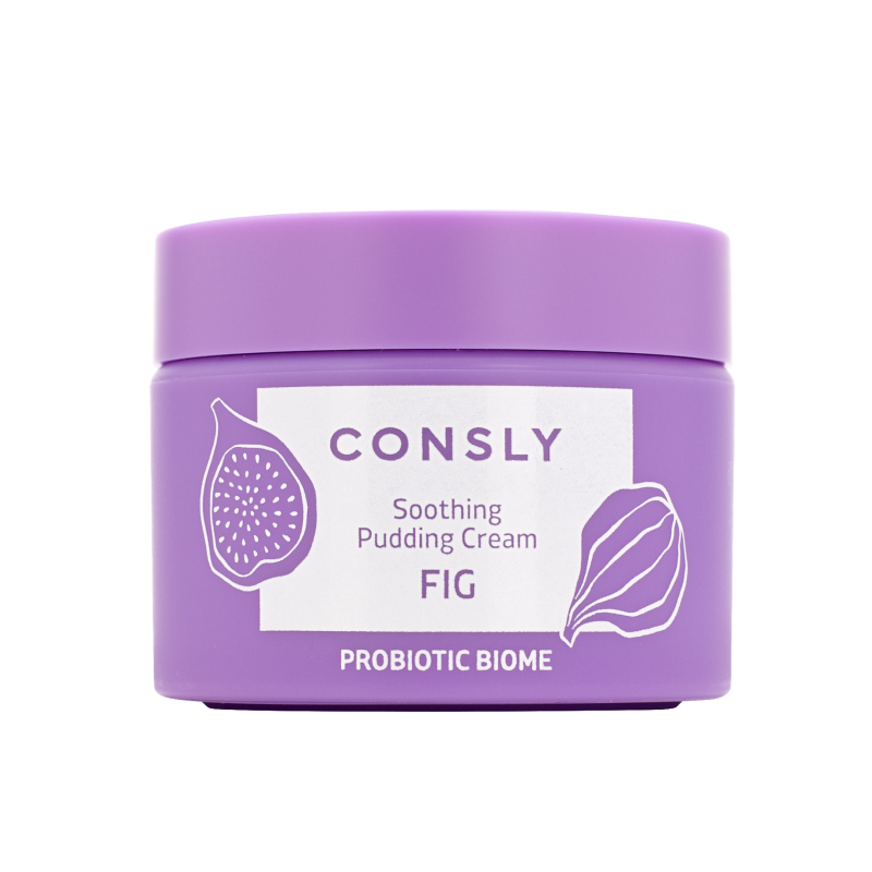 Consly Probiotic Biome Soothing Fig Pudding Cream Успокаивающий крем с экстрактом инжира для нормальной, сухой, чувствительной кожи
