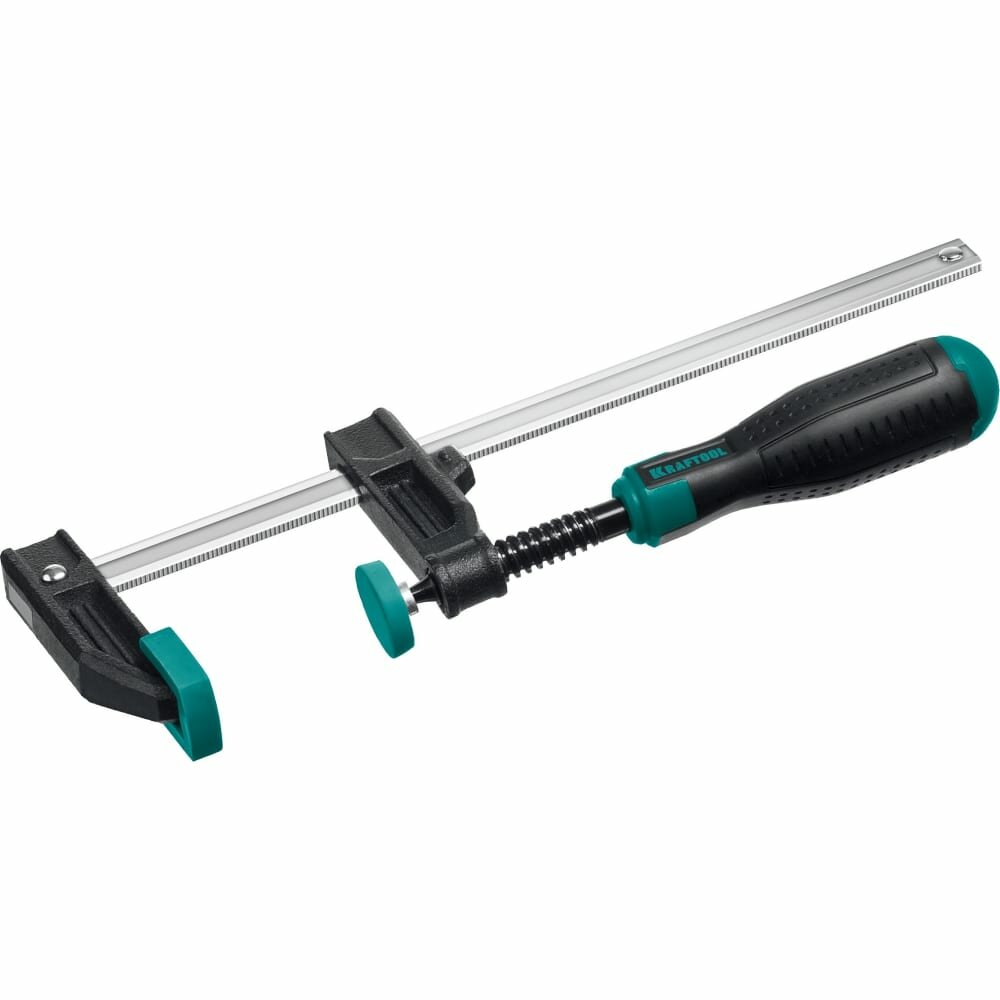 Струбцина KRAFTOOL XF-200/50 тип F 200/50 мм 32011-050-200_z01 стальная F‑образная струбцина для дерева и металла