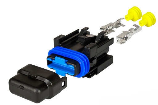 Держатель предохранителя флажк. до 40А тип норма (с клеммами, герм. IP66/67, наборный)