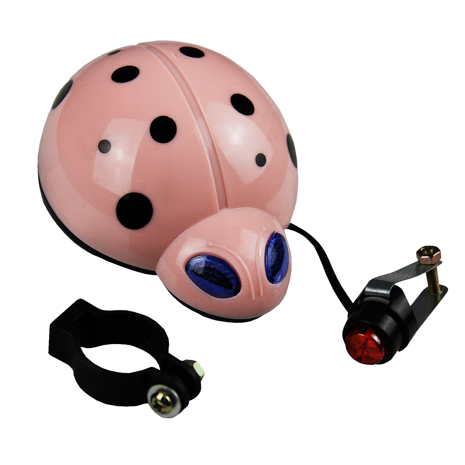 Звонок для велосипеда электрический "Божья коровка", 8 мелодий, крепление