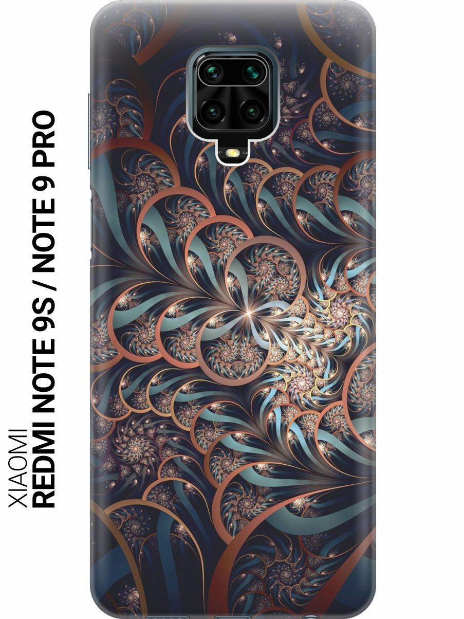 Силиконовый чехол на Xiaomi Redmi Note 9s, Note 9 Pro, Сяоми Редми Ноут 9с, Ноут 9 Про с принтом "Огуречные узоры"