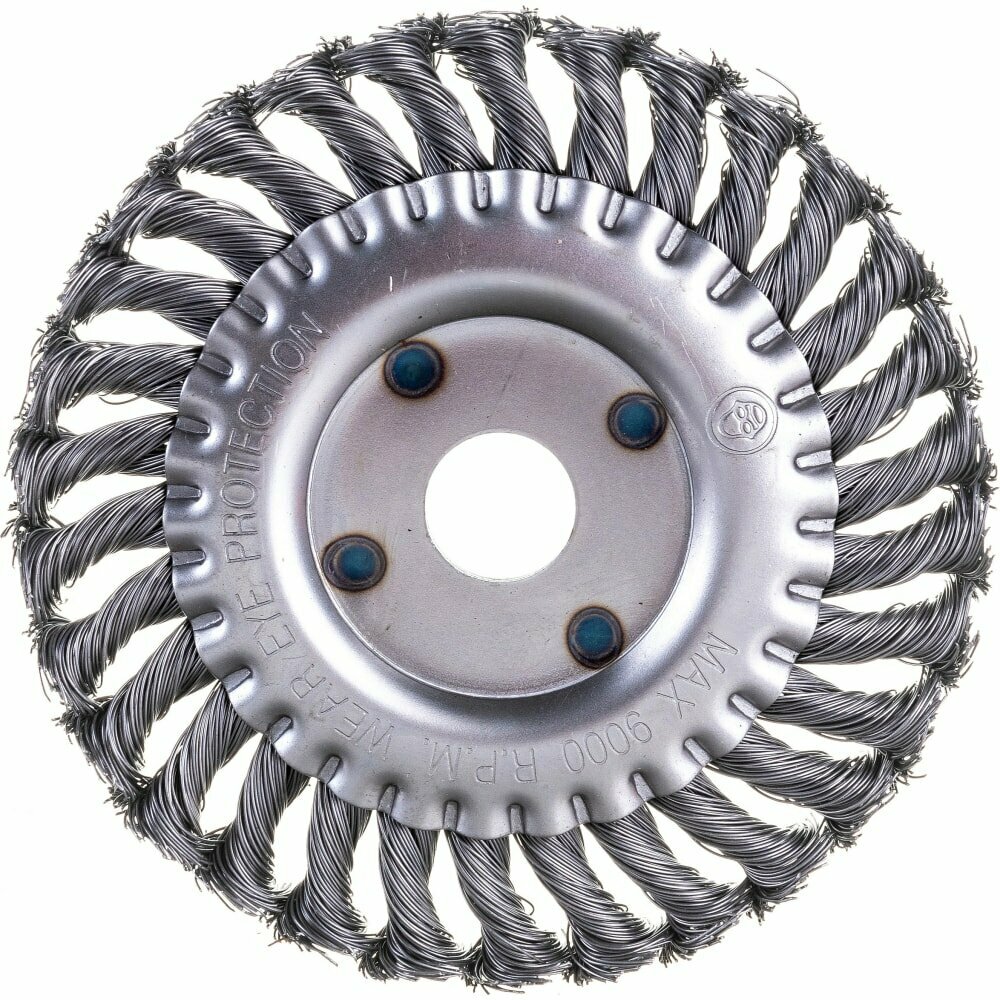 Щетка металлическая дисковая (150х22 мм; крученая проволока) для УШМ ермак 656-051