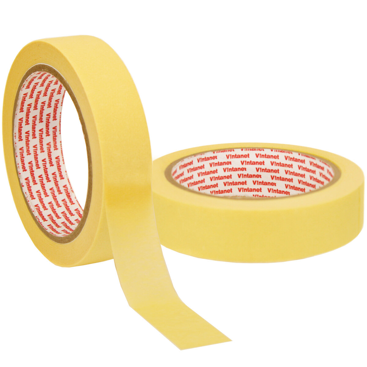 Лента малярная универсальная MT611 Vintanet, до 80°С,160 мкм, желтая, 25мм х 25м