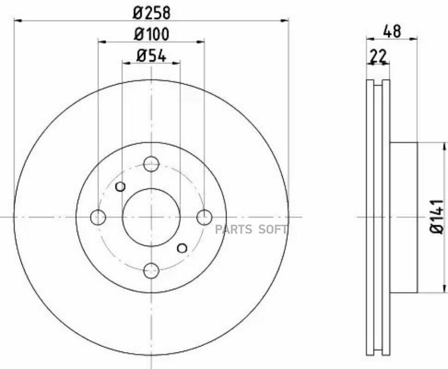 TEXTAR 92090500 Заменено на xtx-92090503 Диск тормозной COROLLA (_E9_) COROLLA Compact (_E9_) COROLLA Hatchback (_E9 ()