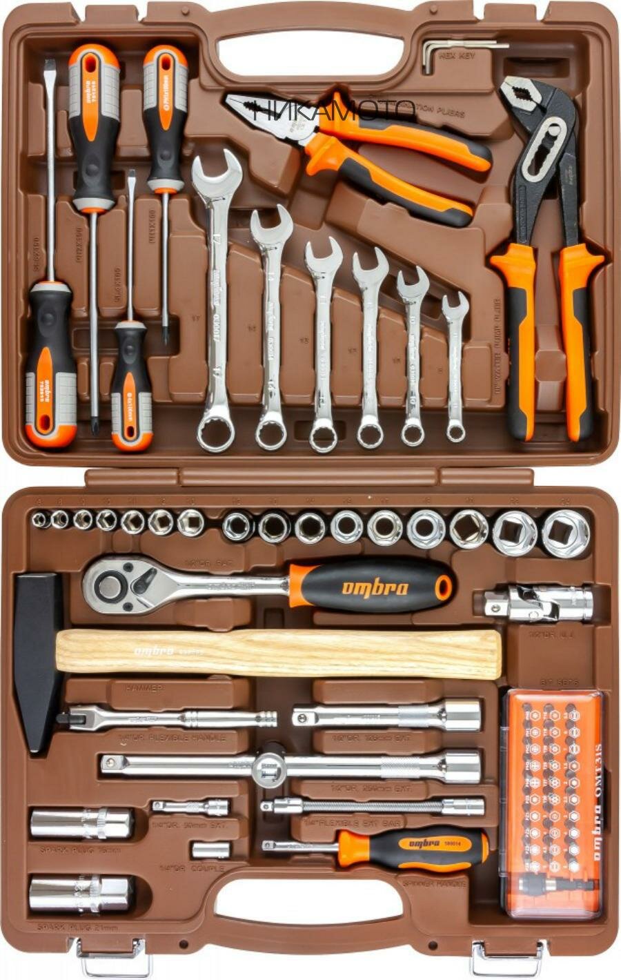 OMBRA OMT75S OMT75S Набор инструмента универсальный 1/4", 1/2"DR, 75 предметов