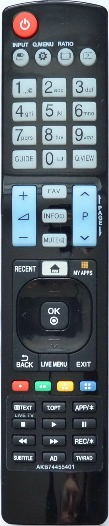 Пульт для LG AKB74455401 телевизора 32LF630, 40LF630V, 43LF632, 55LF632, 55LF630, 43LF634V