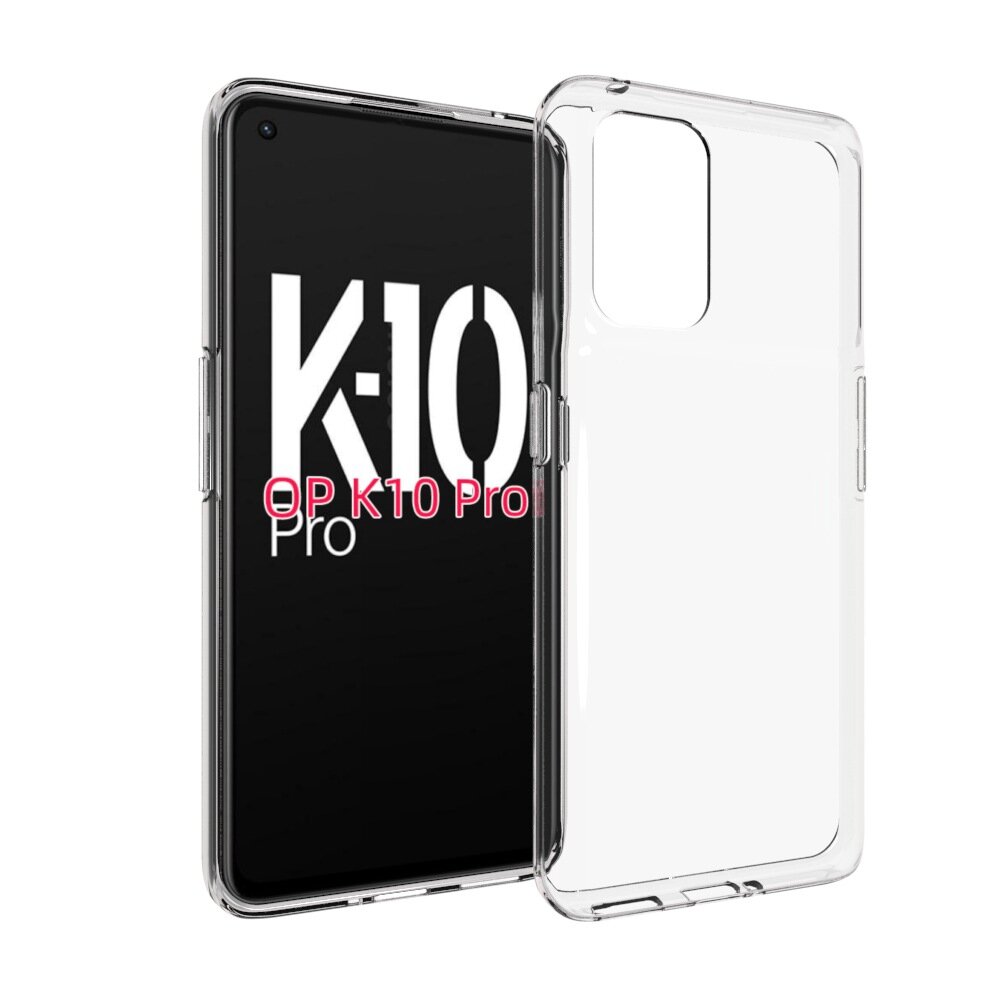 Чехол задняя-панель-накладка-бампер MyPads Tocco для OPPO K10 Pro ультра-тонкий из силикона прозрачный