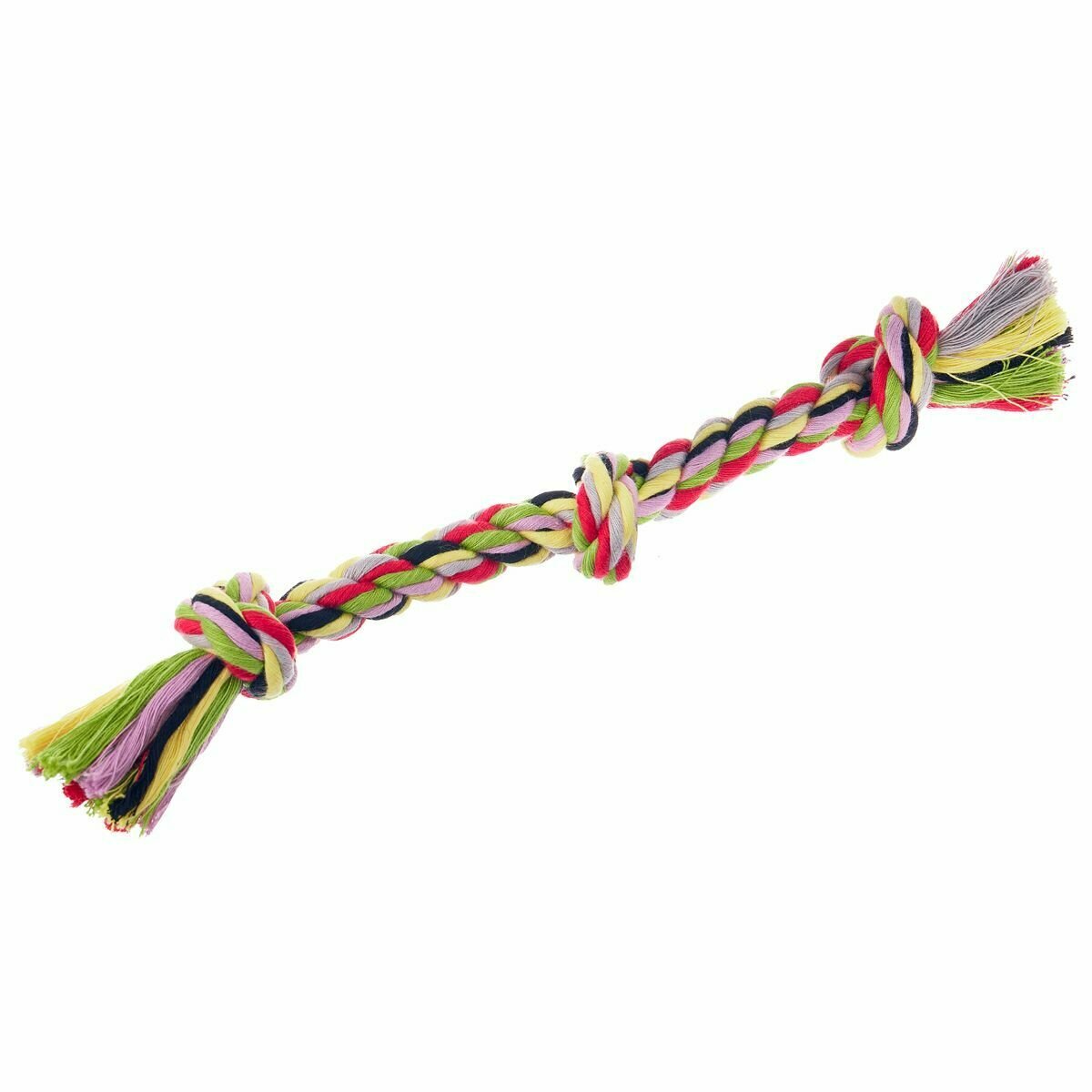 Игрушка ZooOne G-117 для собак "Канат 3 узла", хлопок, 25х4 см
