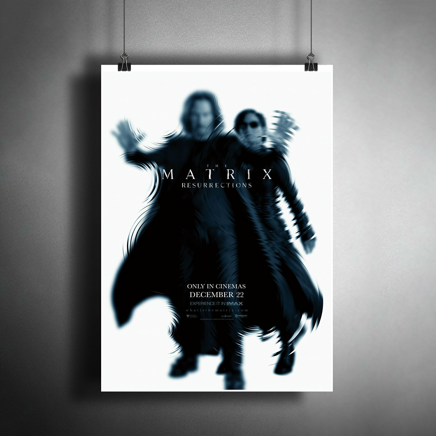 Постер плакат для интерьера "Матрица: Воскрешение (The Matrix Resurrections). Киану Ривз" / A3 (297 x 420 мм)