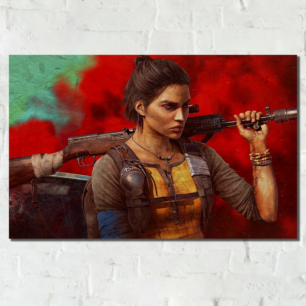 Картина интерьерная на рельефной доске ОСП Игры Far Cry 6 - 14327