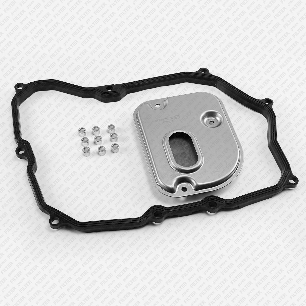 Фильтр АКПП с прокладкой для AUDI Q3 11 и VOLKSWAGEN Tiguan 07, Green Filter AF0110