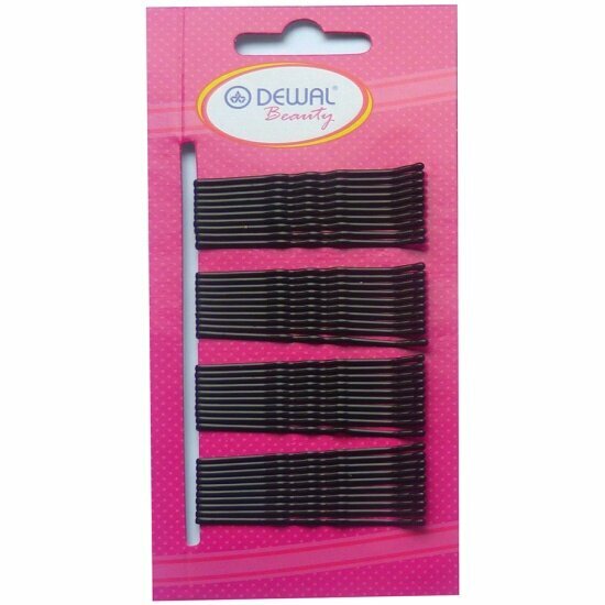 Заколки-невидимки Dewal Beauty черные, 40 шт