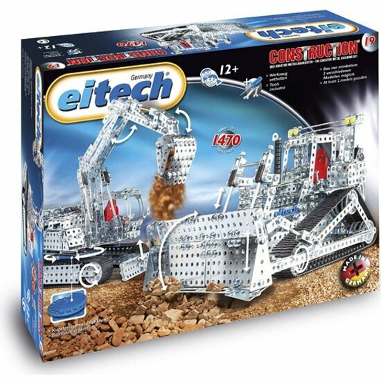 Конструктор металлический Eitech 00019 Экскаватор и Бульдозер 1470 деталей