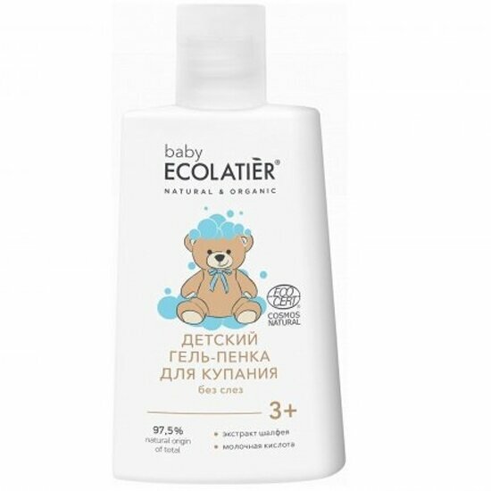 Детская гель-пенка для купания Ecolatier baby Без слез 3+, 250 мл