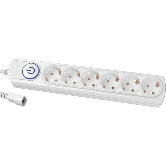 Сетевой фильтр Ippon BK-6-UPS-1.8-10-W 1.8м (6 розеток) белый