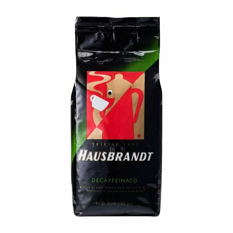 Кофе Hausbrandt в зернах Decaffeinated без кофеина, 1кг, 1423084