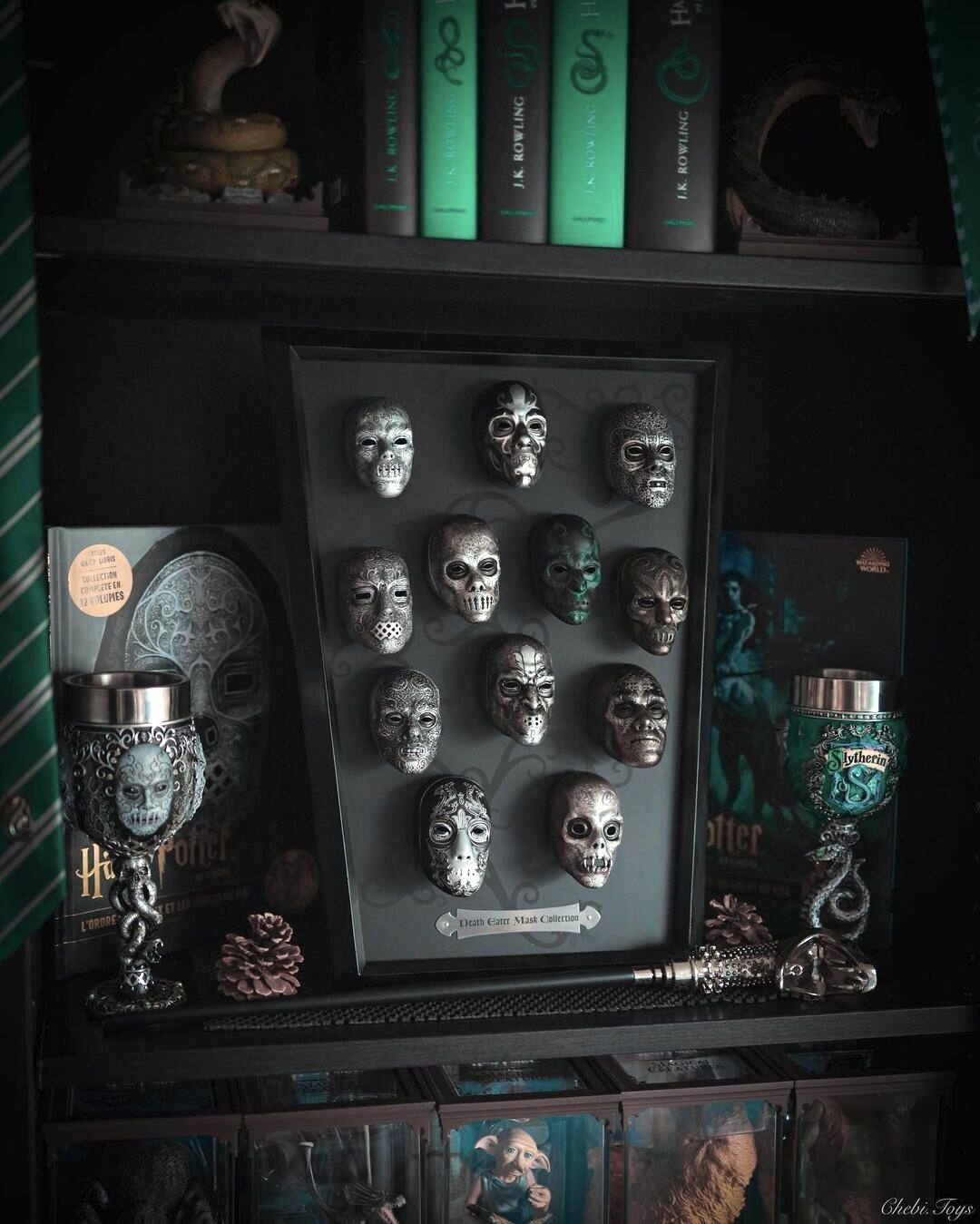 Набор Масок Пожирателей Смерти, миниатюра Гарри Поттер, Винтаж 2007г.