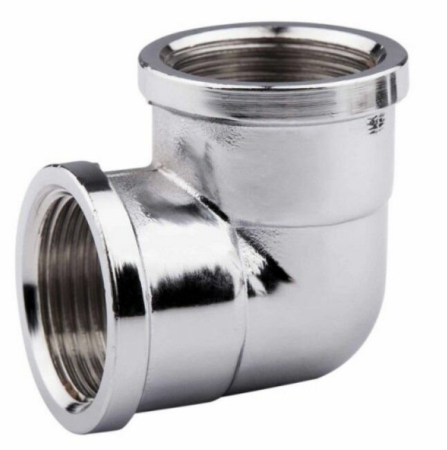 Угол 1" в/в хромированный