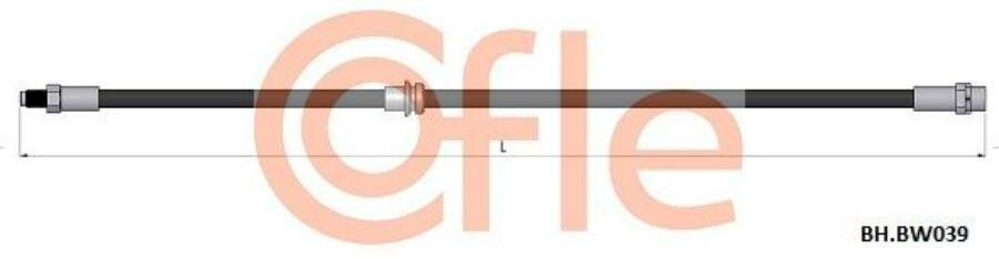 COFLE 92. BH. BW039 Шланг тормозной задн BMW X3 04-