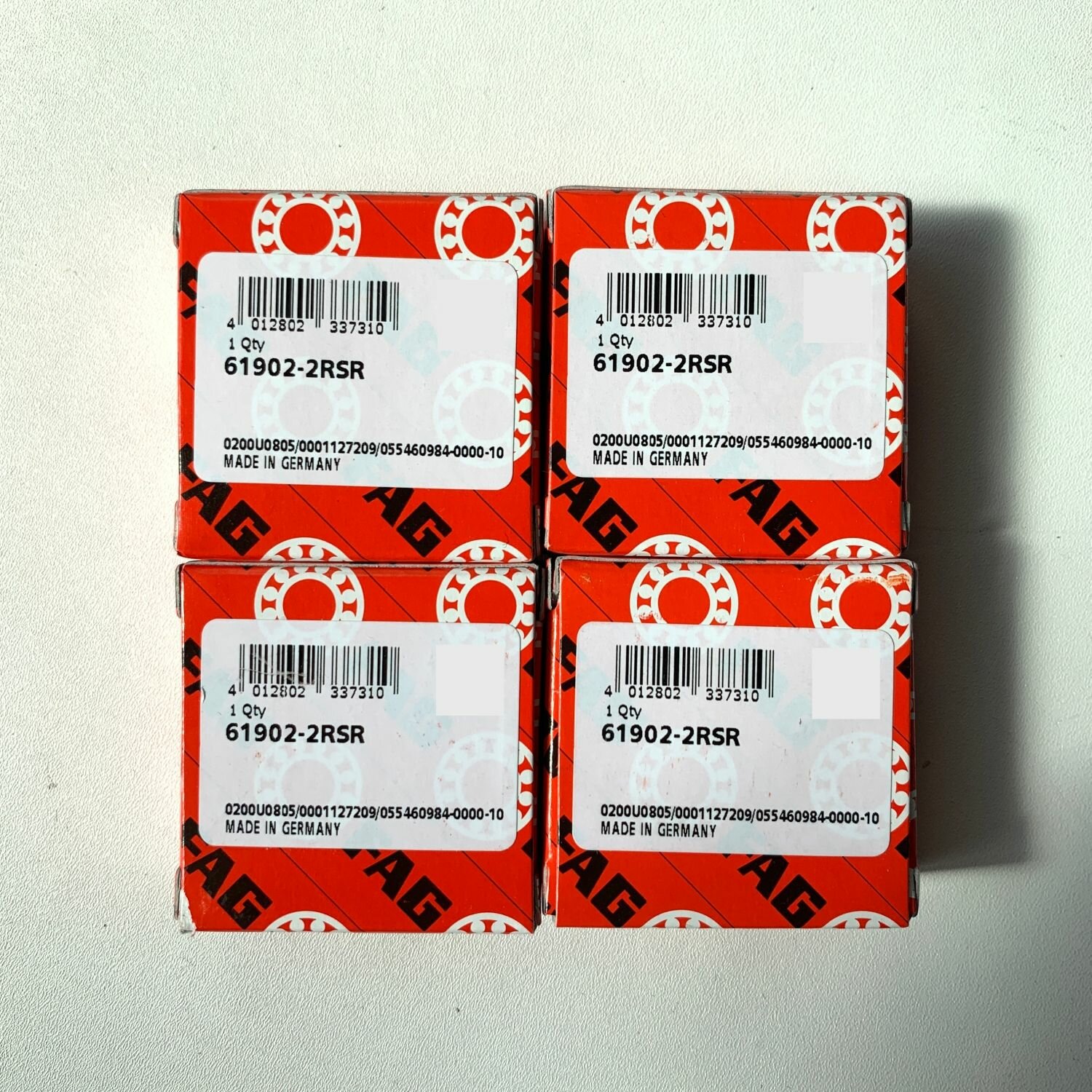 Подшипник FAG 61902 2RSR комплект 4 штуки 15*28*7 мм Германия (6902; 1000902)