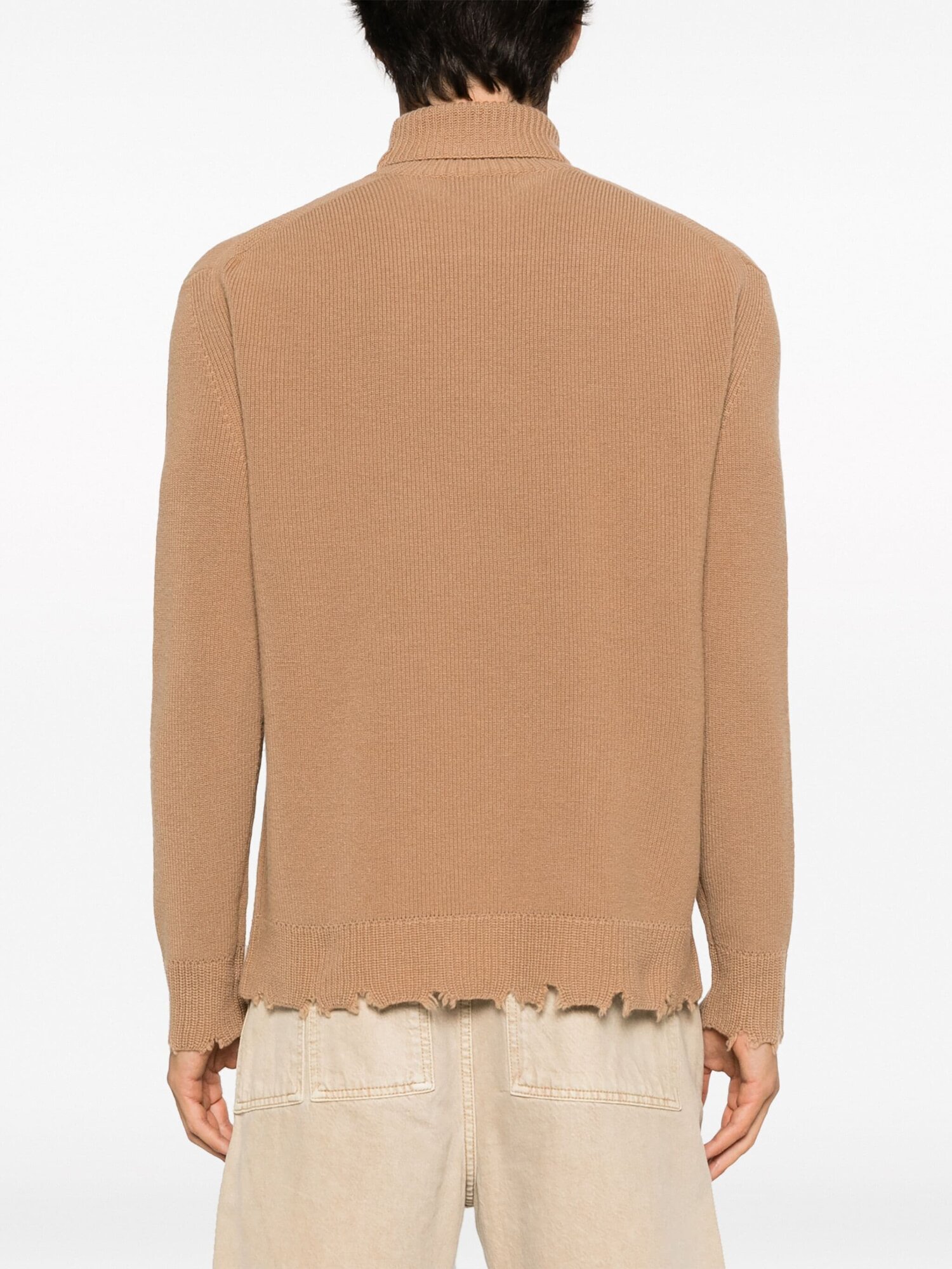 Толстовка Laneus Ripped wool sweatshirt, размер 48, , коричневый — фото 1