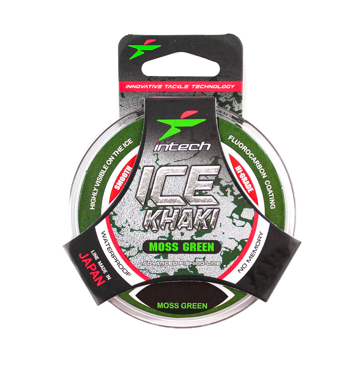 Intech Ice Khaki Moss Green леска 30 м 0.148 мм 1.9 кг для зимней рыбалки на льду