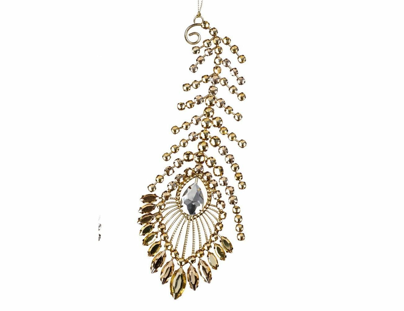 Ёлочное украшение металл, пластик, 21 см, Goodwill