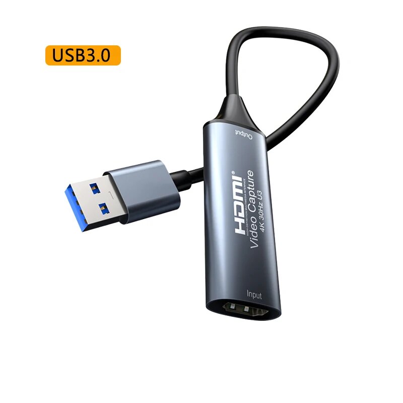 YIGETOHDE Карта видеозахвата USB 3.0 4K @ 30Гц USB 3.0