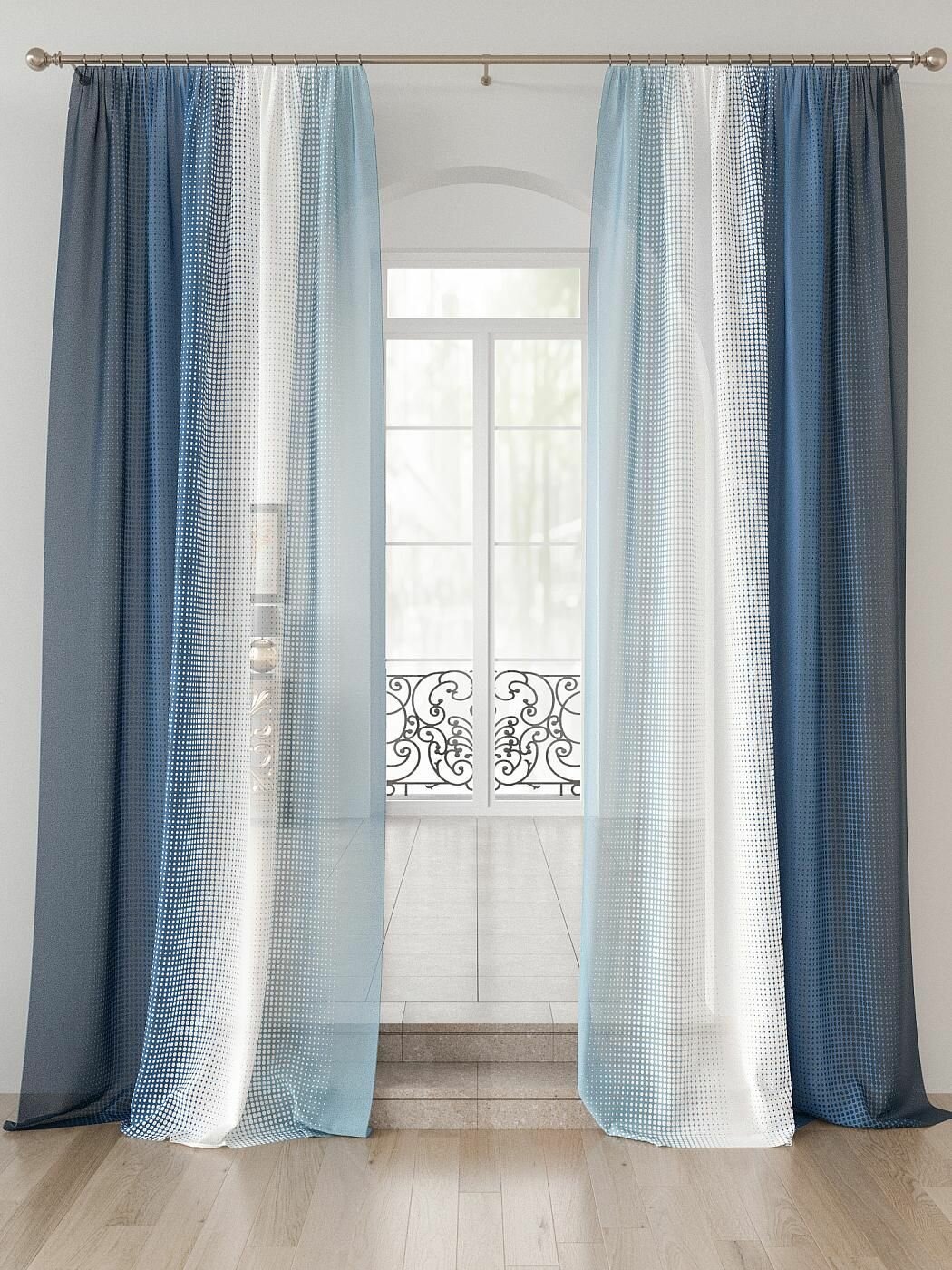 Тюль для комнаты Comfy Way / Вуаль 150х230 см / Лоуна - 125