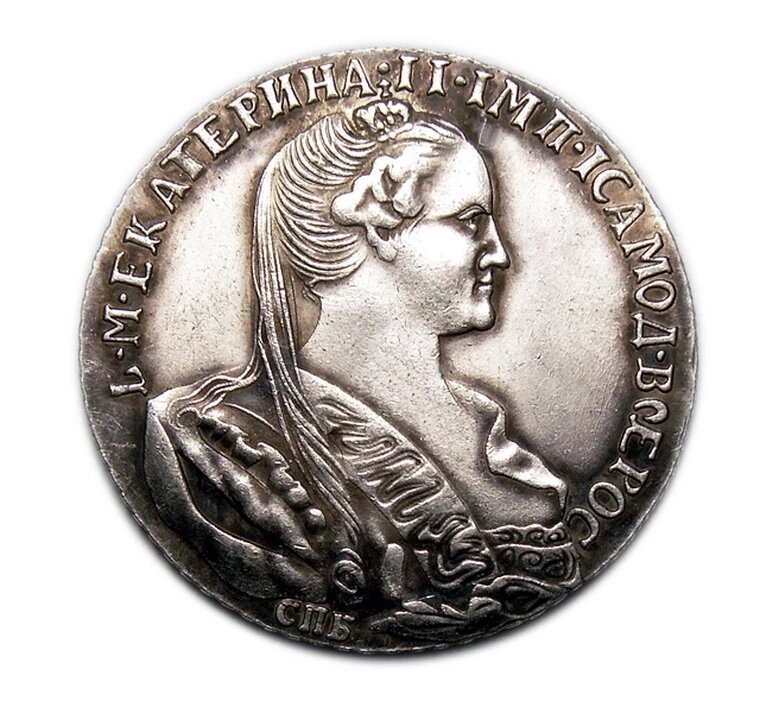 Старинный рубль 1766 СПБ ЯI сувенирная копия уменьшенная Д монеты, нумизматика, деньги для коллекции