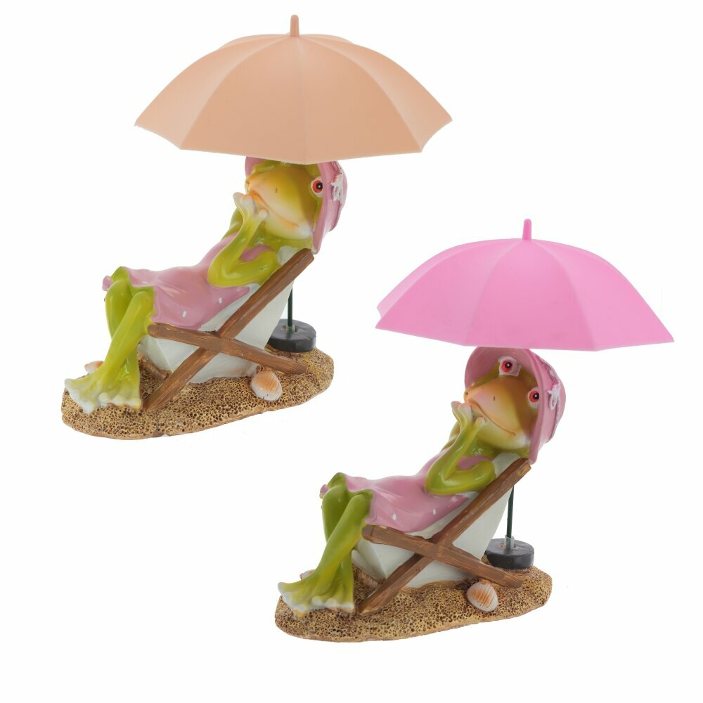 Фигурка декоративная "Лягушка", L16 W10 H15 см, 2в.