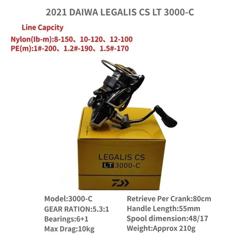 Daiwa Legalis CS LT Спиннинговые катушки