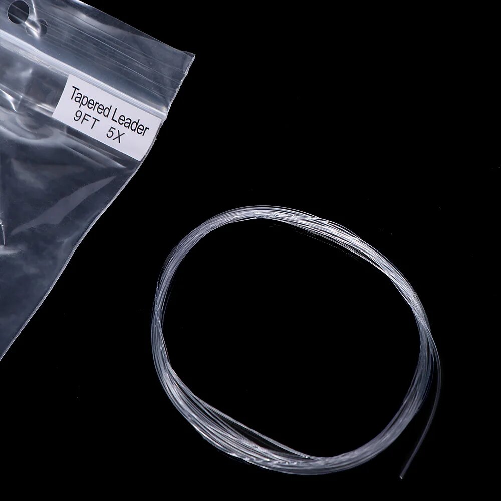 9 футов нейлон прозрачный конический поводок для нахлыста 1X/2X/3X/4X/5X/6X transparent-5-9 feet