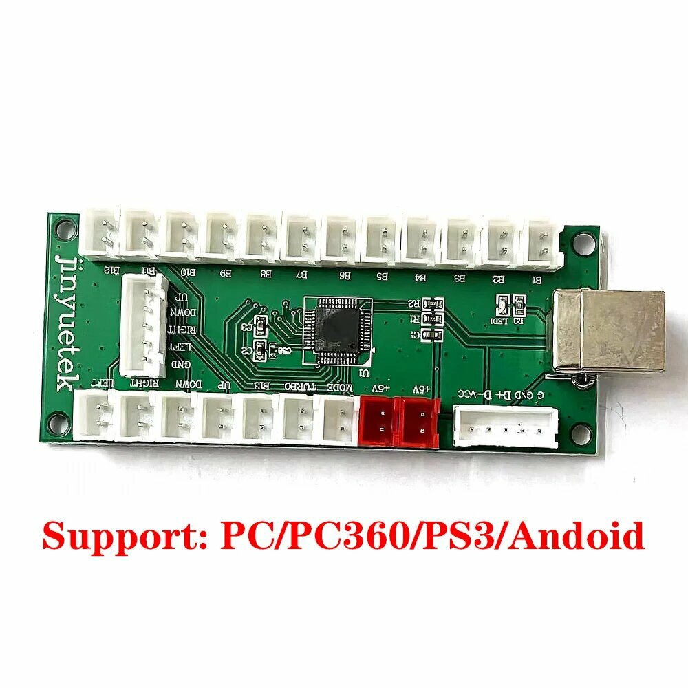 PS3/ПК/Raspberry Pi /Android 4 в 1 контроллер аркадный Нулевая задержка USB-плата энкодера SANWA Джойстик контроллер «сделай сам» без кабеля