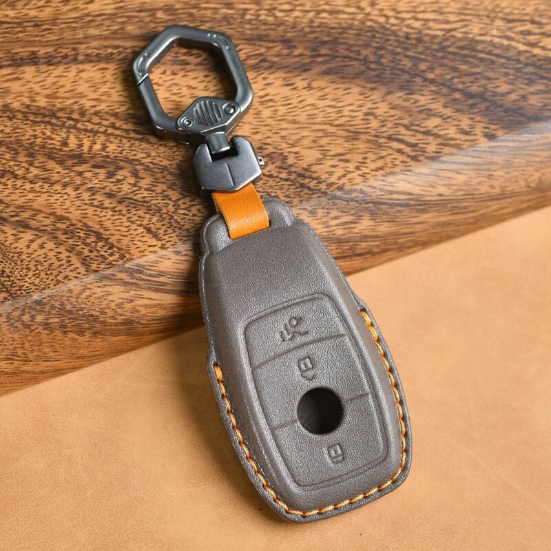 Кожаный чехол для смарт ключа Mercedes-Benz (3 кнопки)