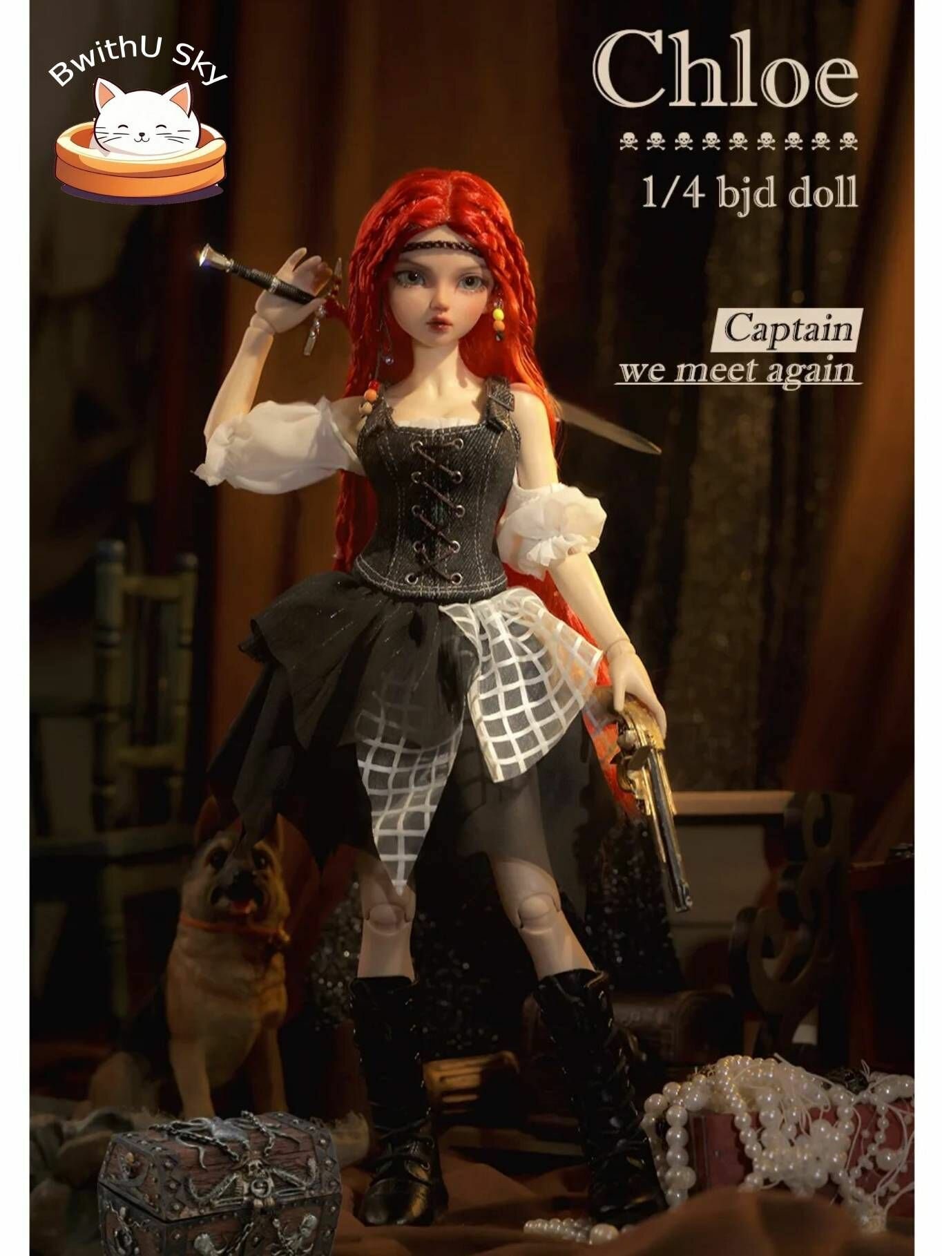 BwithU FL Minifee Choe 1/4 BJD Привлекательная пиратская кукла с высоким качеством шаровых суставов