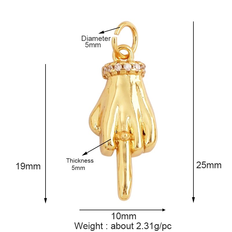 Золотая подвеска Будды Хамса Beadsfeeder L146553L1K2-Gold